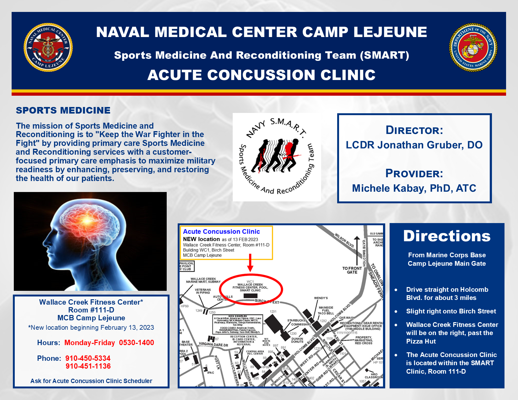 Naval Medical Center Camp Lejeune > Health Services > Specialty Care > Sports Medicine